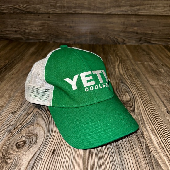 Yeti | Accessories | Yeti Green Trucker Snapback Hat | Poshmark